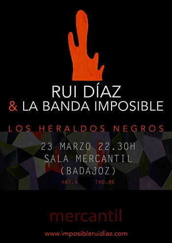 Rui Díaz y la Banda Imposible en la sala Mercantil